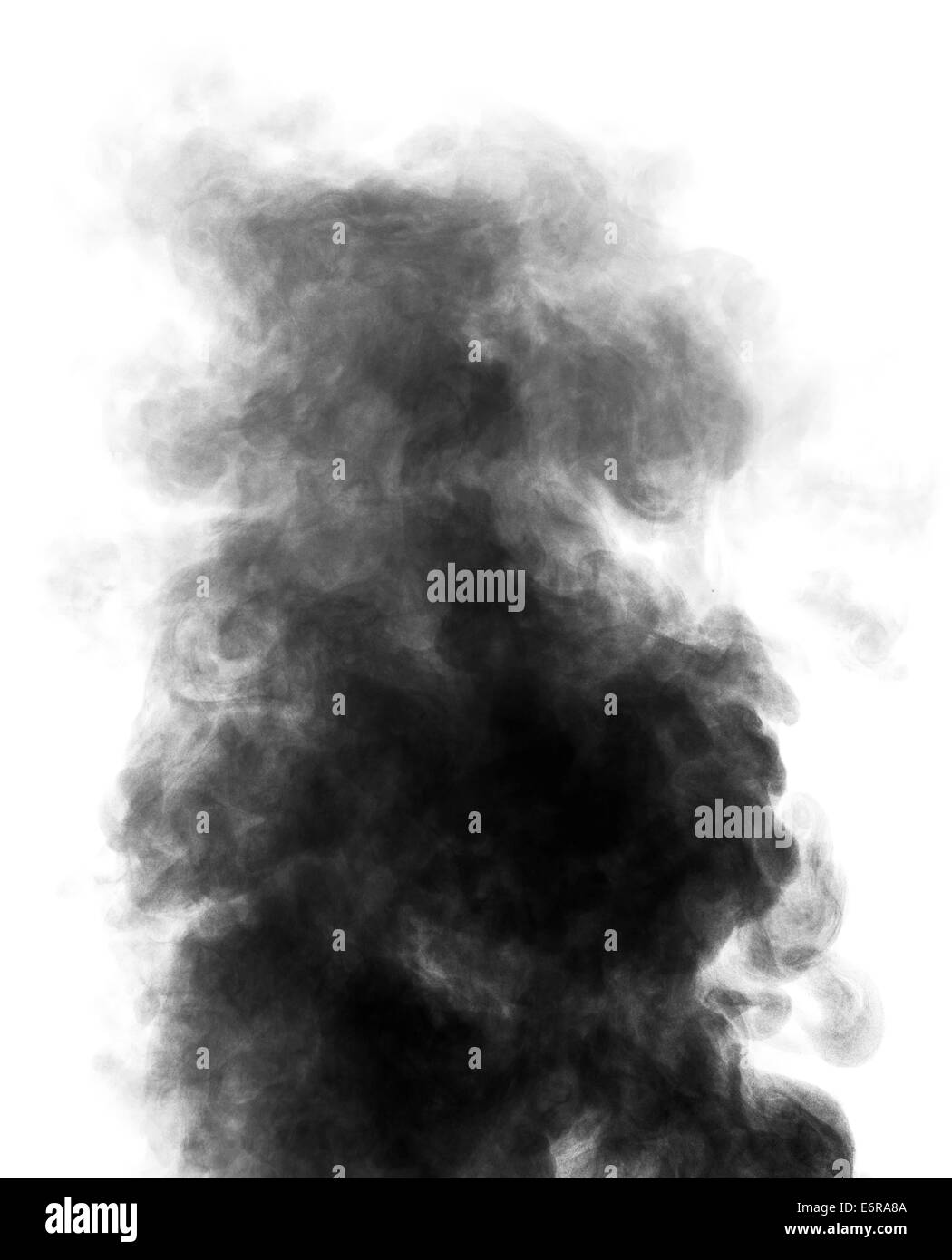 Buscando Como Vapor De Humo Negro Aislado Sobre Fondo Blanco Gran Nube