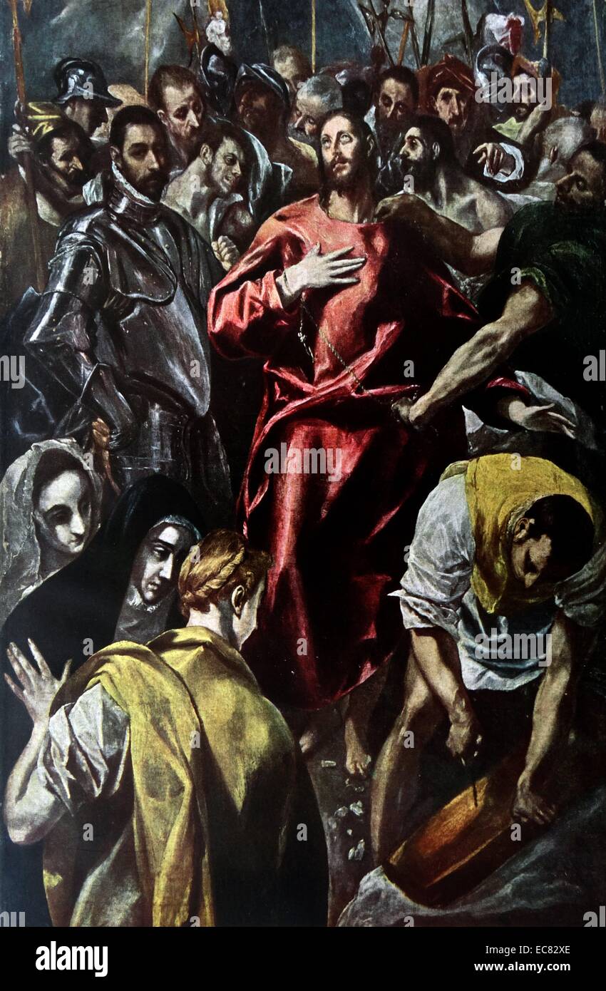 Pintura Titulada La Dispoling De Cristo Pintado Por El Greco 1541 1614 Doménikos