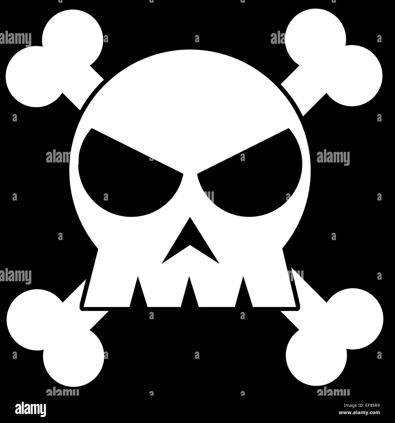 Logotipo De Calavera Negra