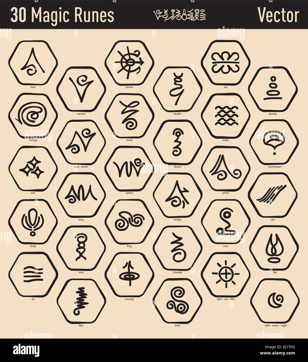 Rune vector vectors fotografías e imágenes de alta resolución - Alamy
