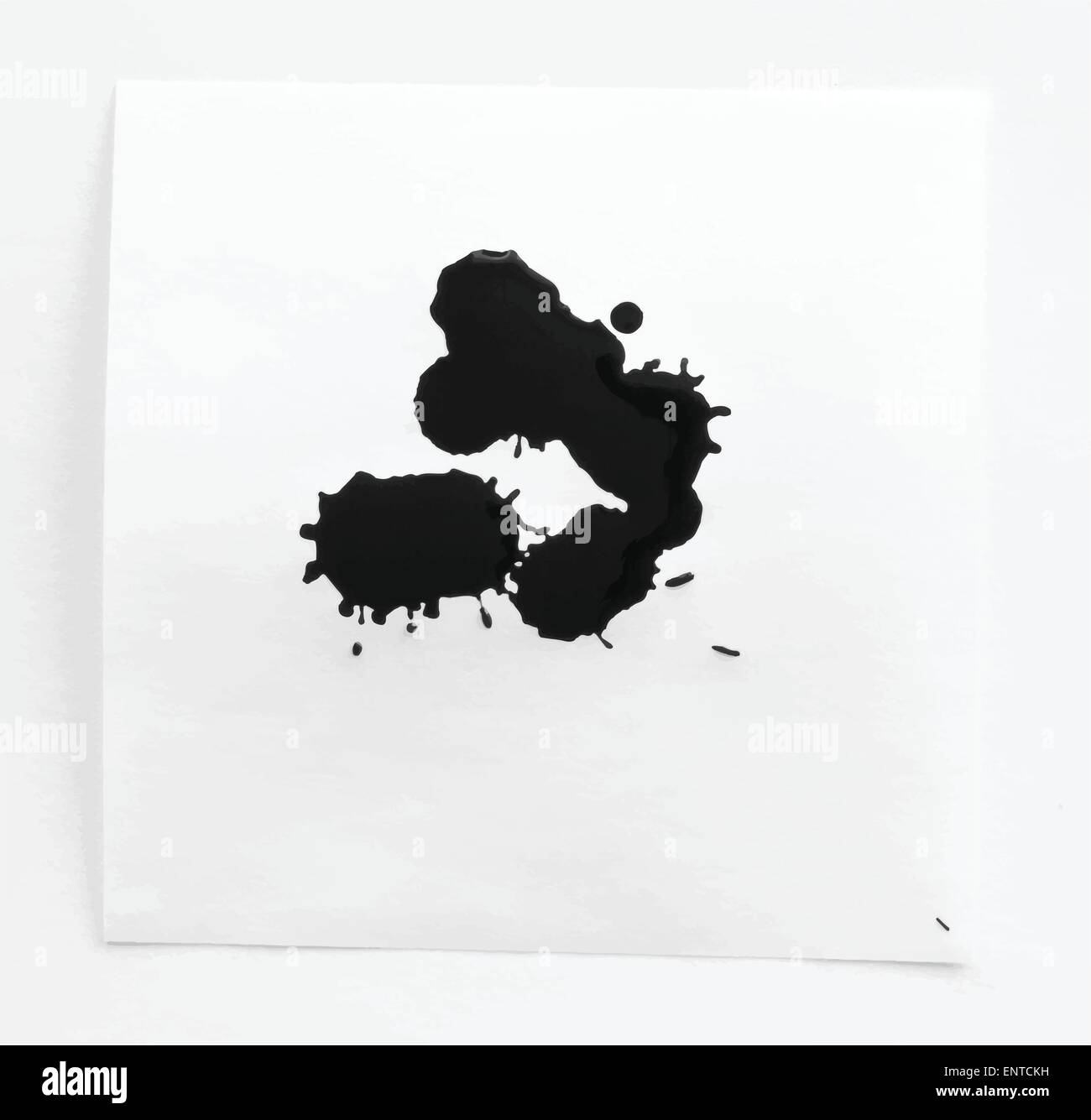 Papel Con Tinta Negra