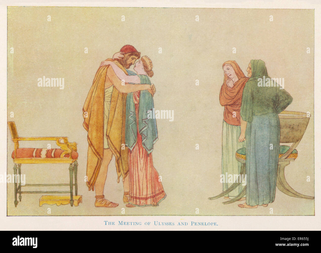 Reencuentro De Odiseo Y Telémaco