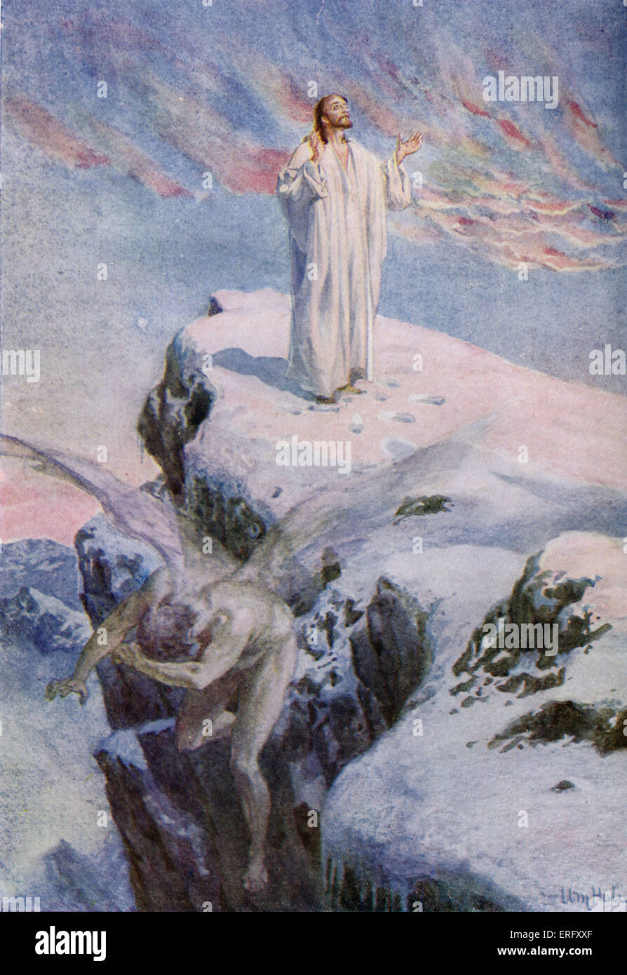 La tentación de Jesús - Jesús se niega el diablo 's de ofrecer todos ...