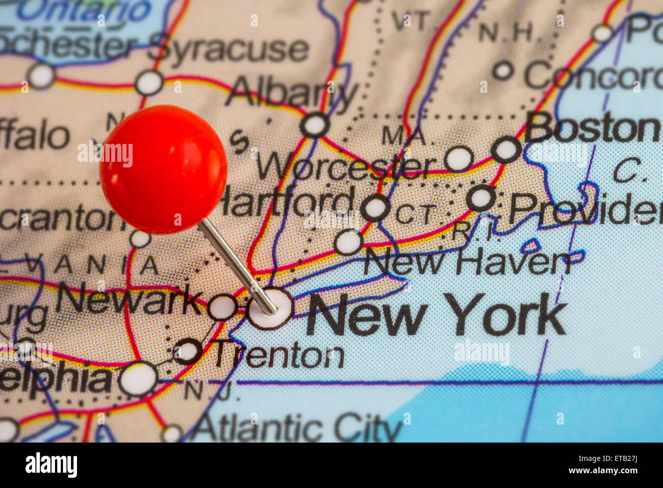 Mapa De Chincheta Fotos e Imágenes de stock - Alamy