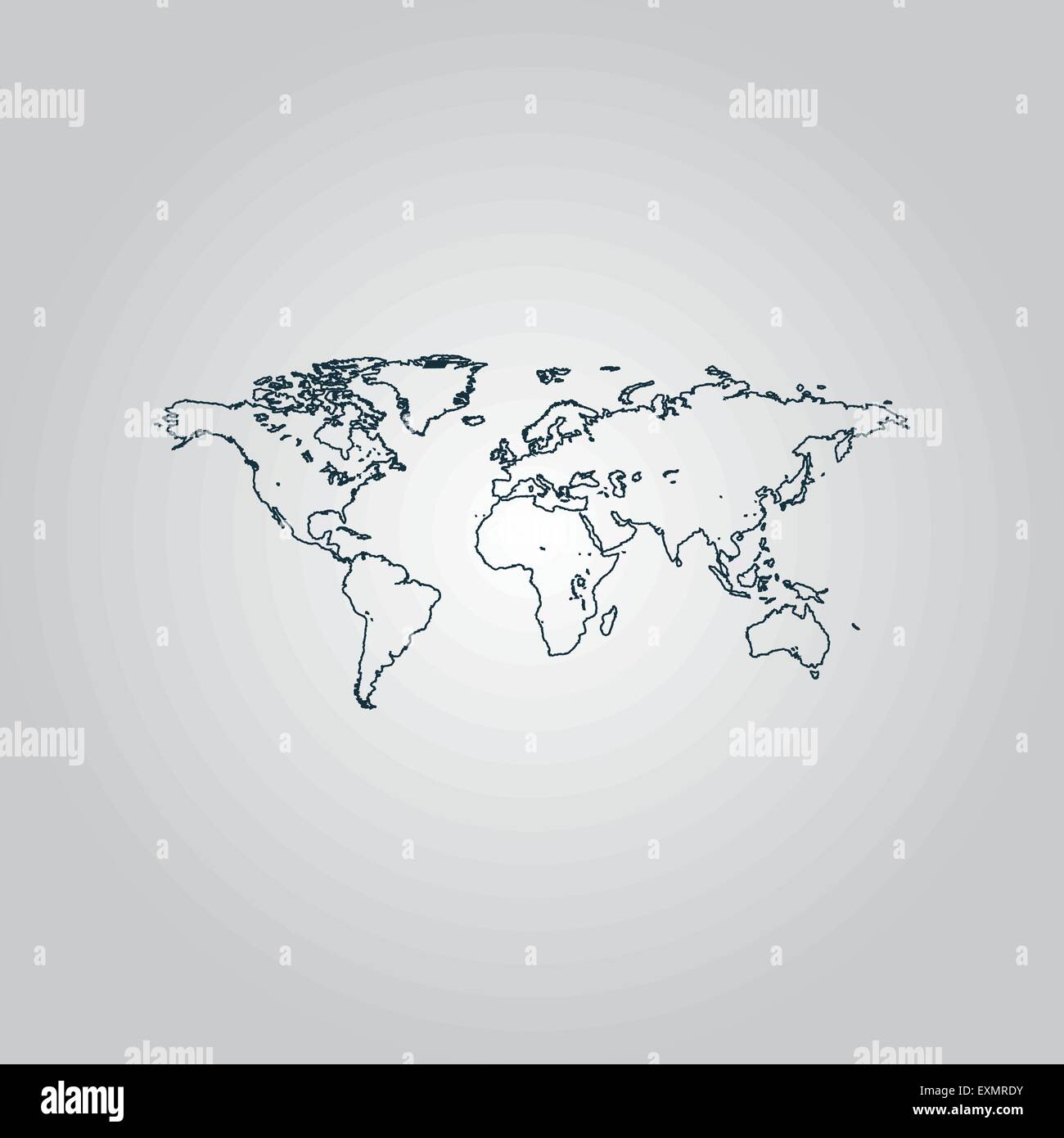 Mapa Del Mundo Plano Imágenes vectoriales de stock - Alamy
