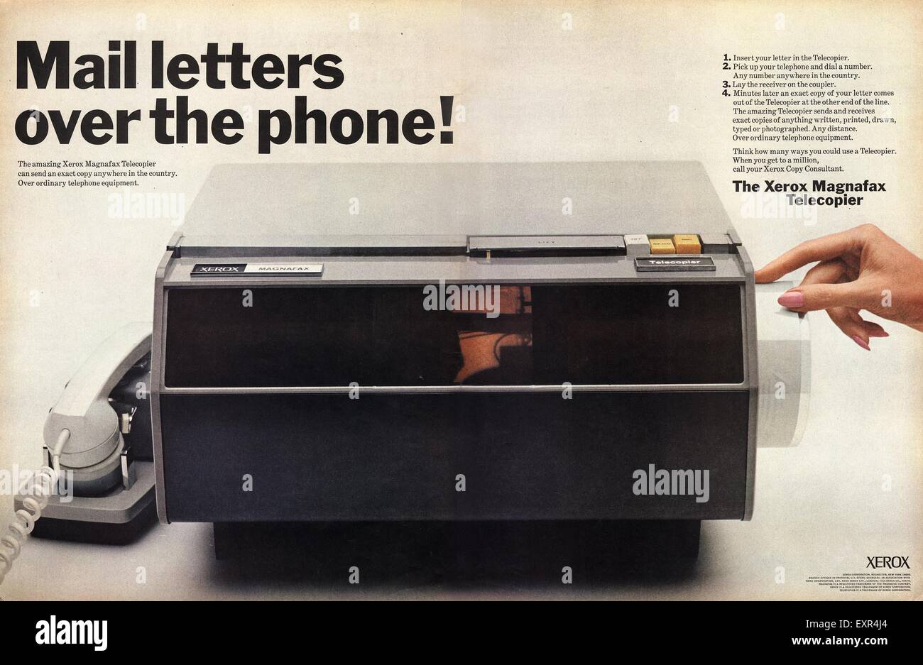 Primer fax creado por Xerox en 1960, pero es hasta finales de los 80´s ...