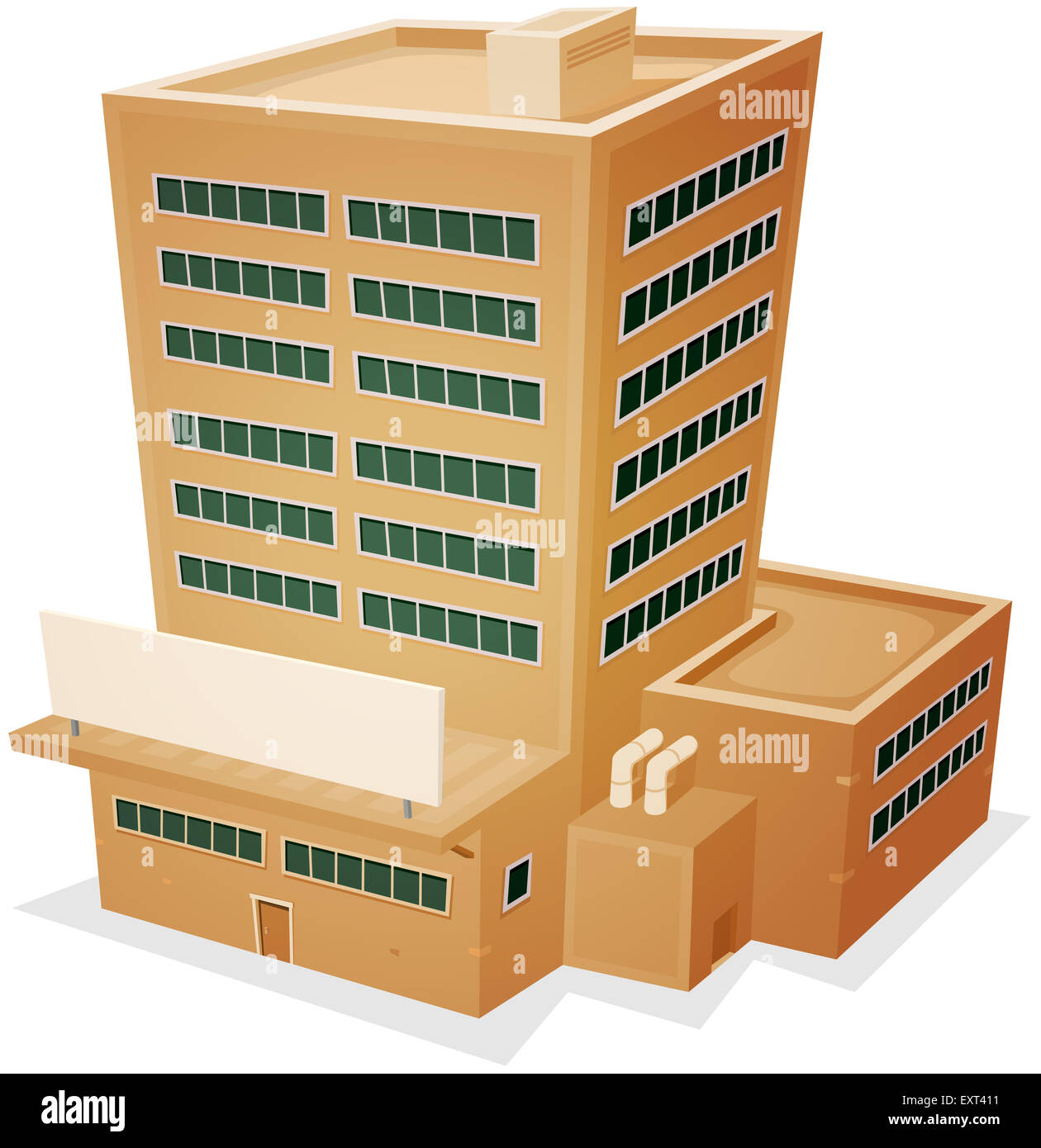 Edificio Dibujo Animado