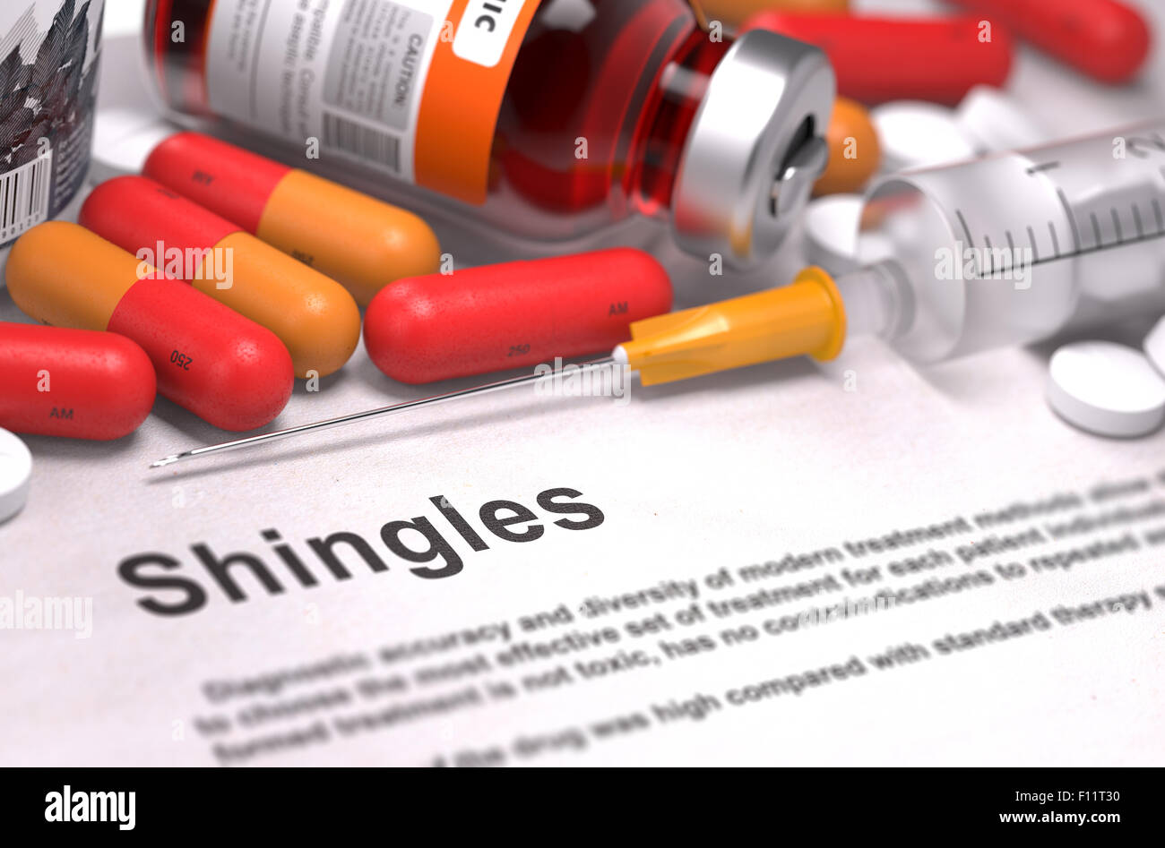 Diagnóstico De Herpes Zóster Concepto Médico Fotografía De Stock Alamy
