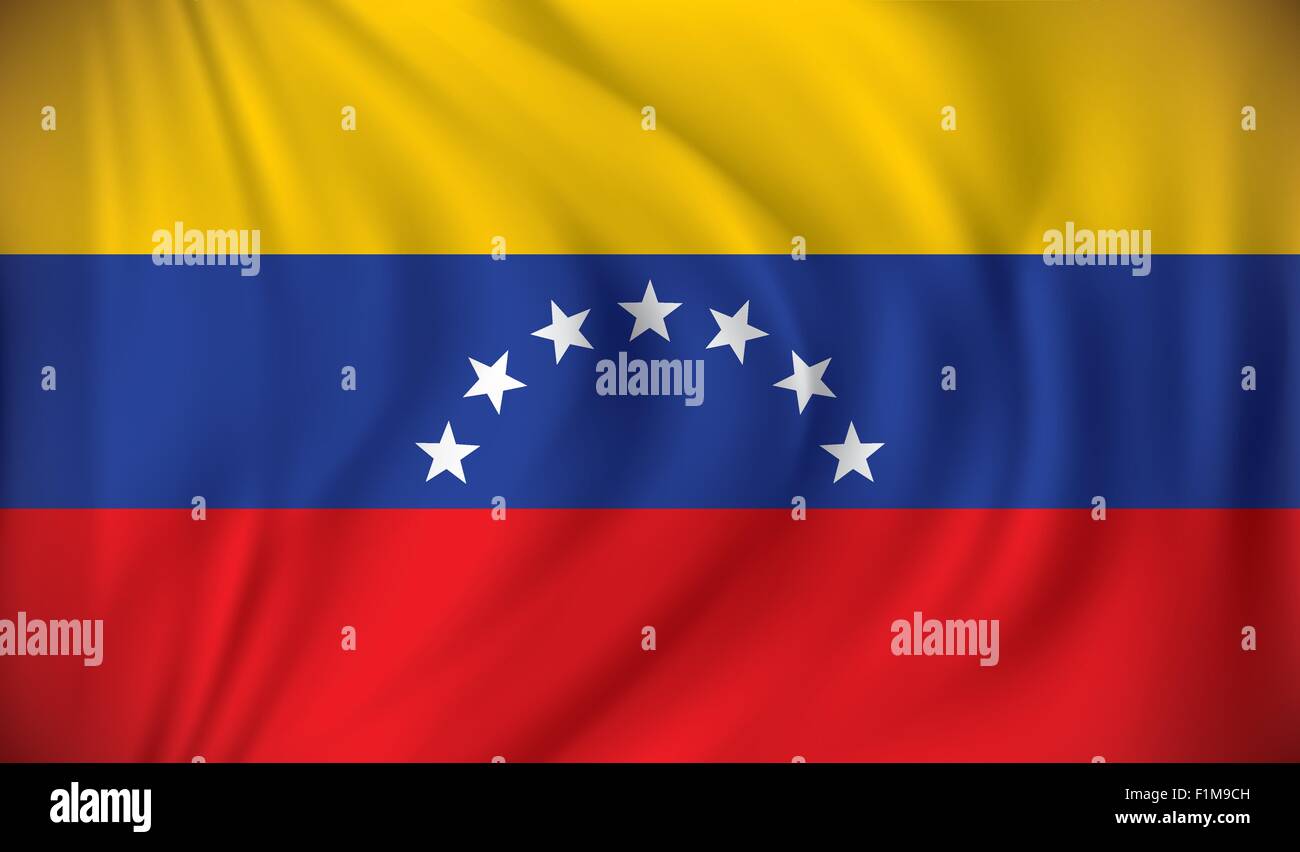 Bandera De Venezuela Ilustración Vectorial Imagen Vector De Stock Alamy