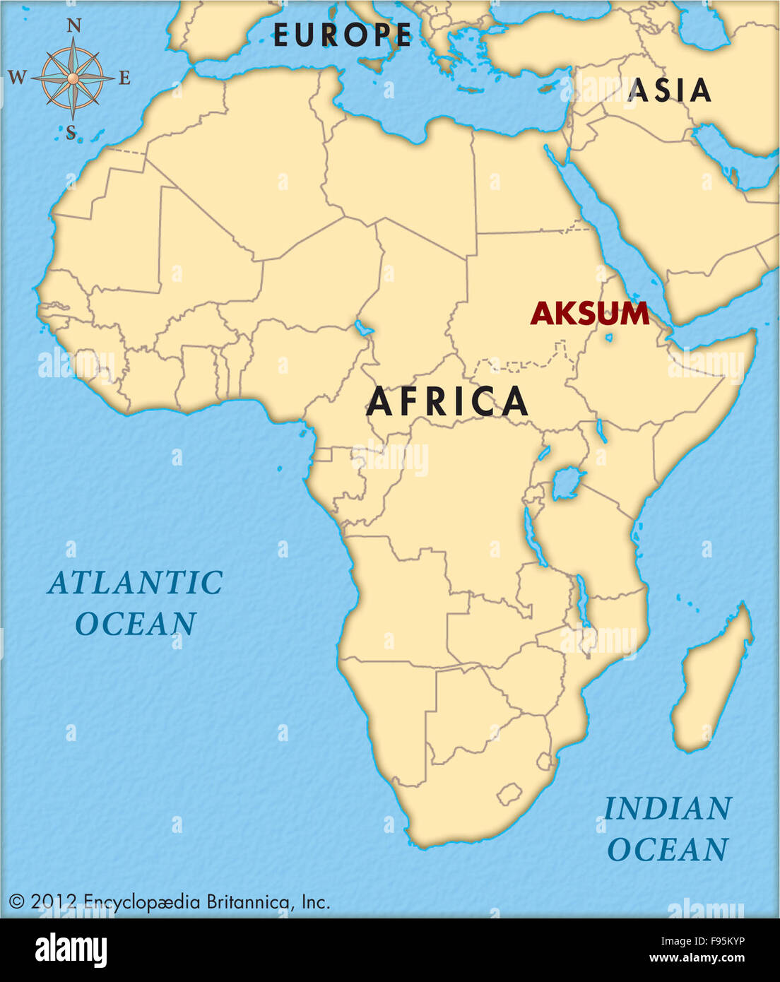 Mapa Del Reino De Aksum