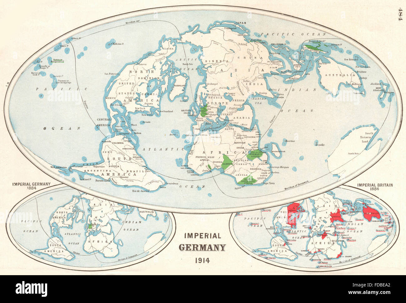 Mapa Del Imperio Aleman 1914