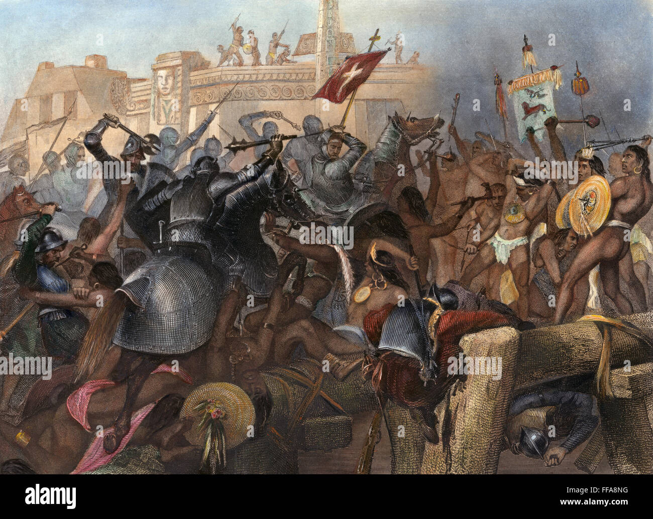 La Conquista De México 1521 Nla Captura De La Ciudad De México O De