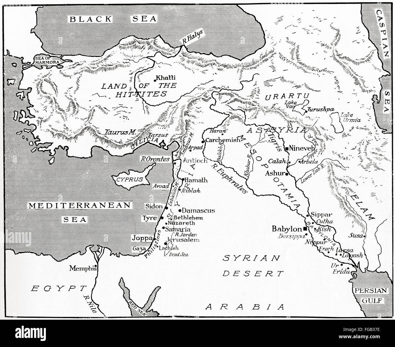 Mapa Del Exilio Babilónico