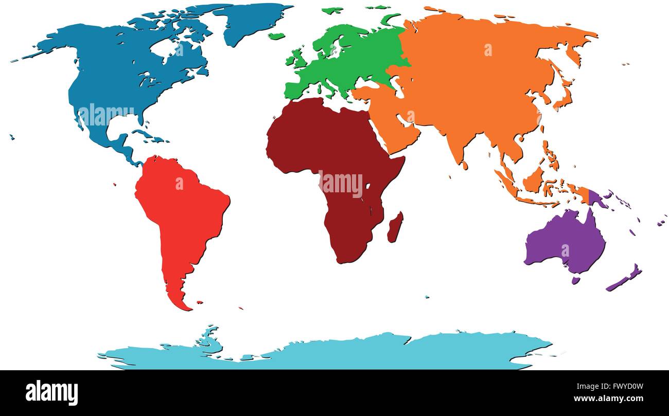Mapa del mundo Imágenes vectoriales de stock - Alamy