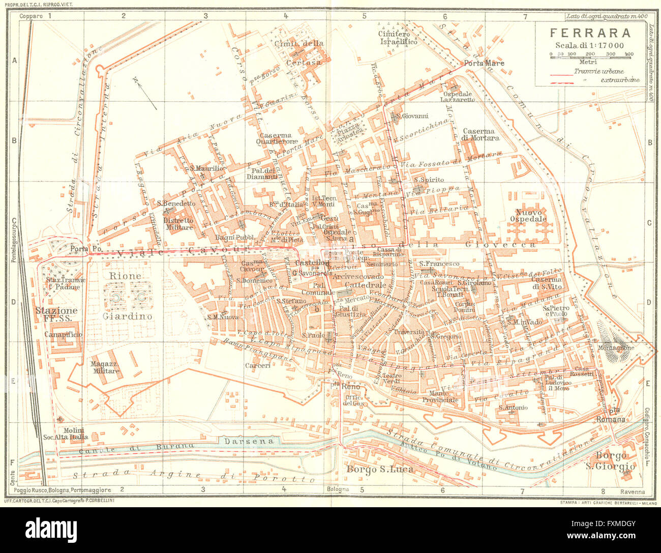 Osti Leonardo Ferrara Italy Map