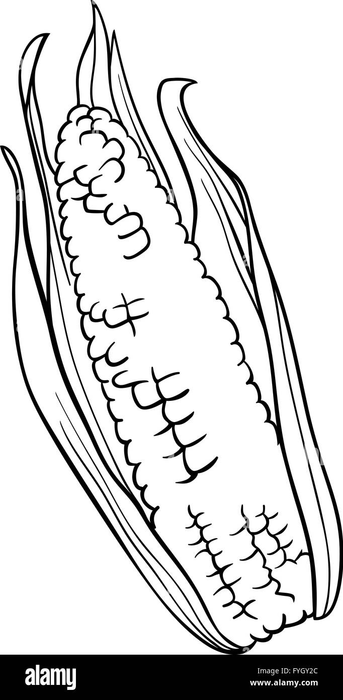 Dibujo De Mazorca De Maíz Para Colorear