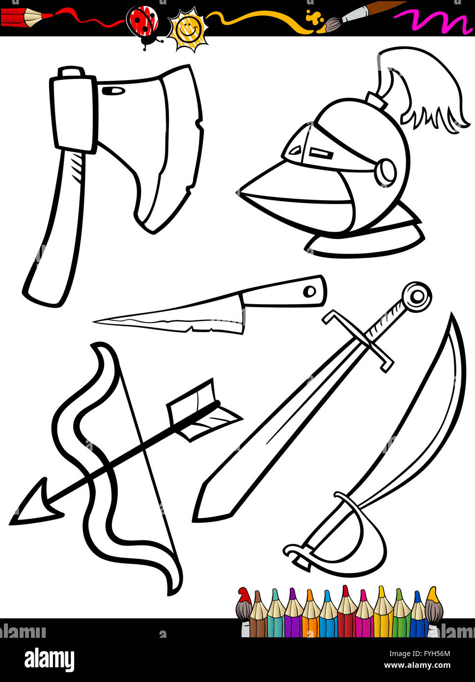 Imagenes De Objetos Para Colorear