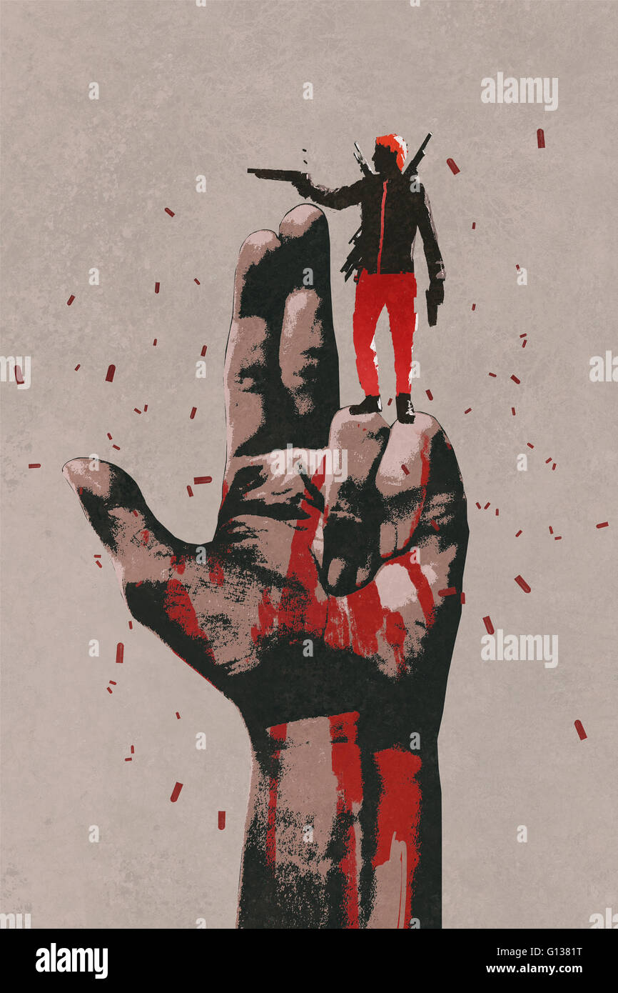 Mano con pistola fotografías e imágenes de alta resolución - Alamy