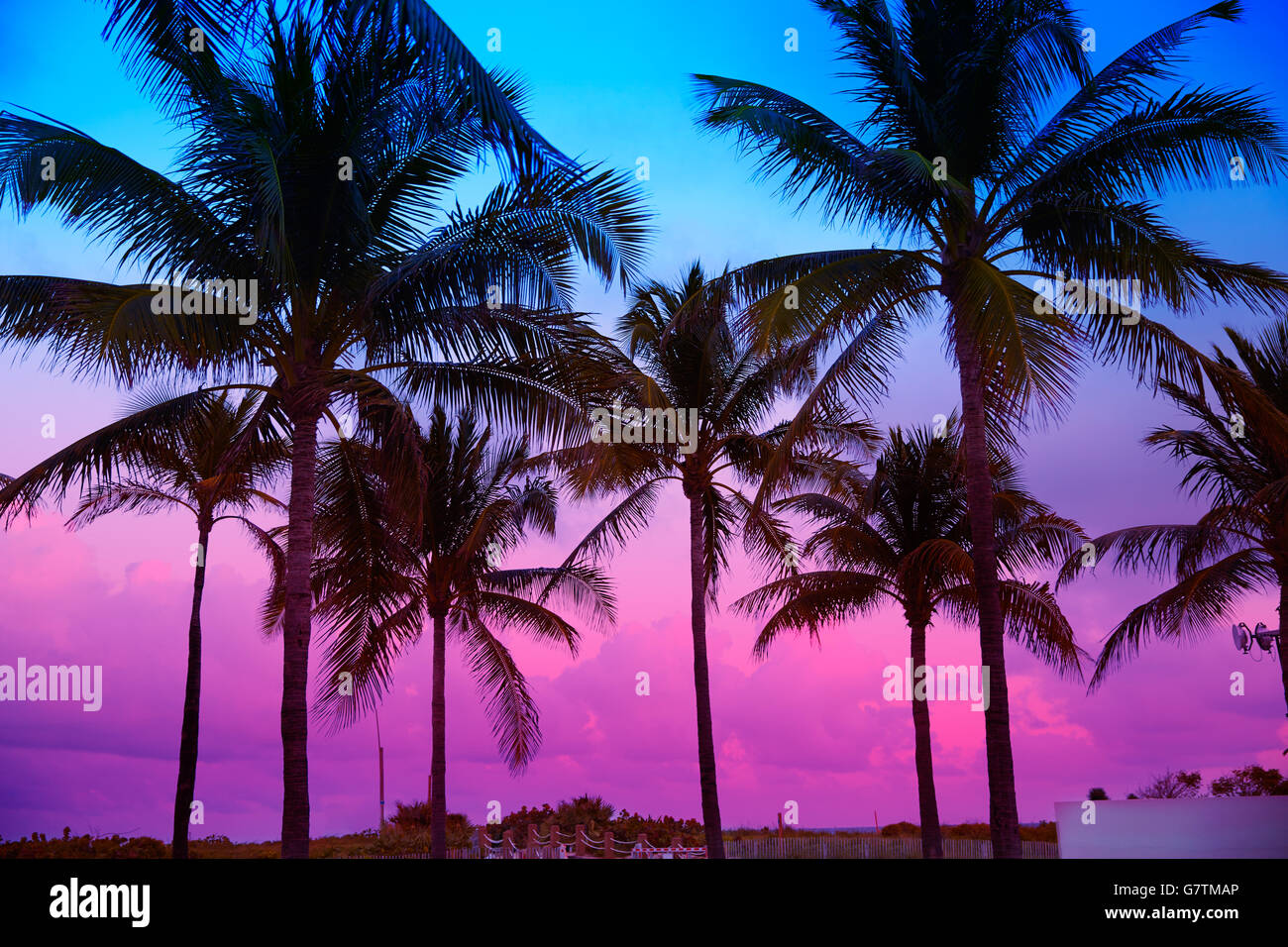 South Beach Miami Sunset
