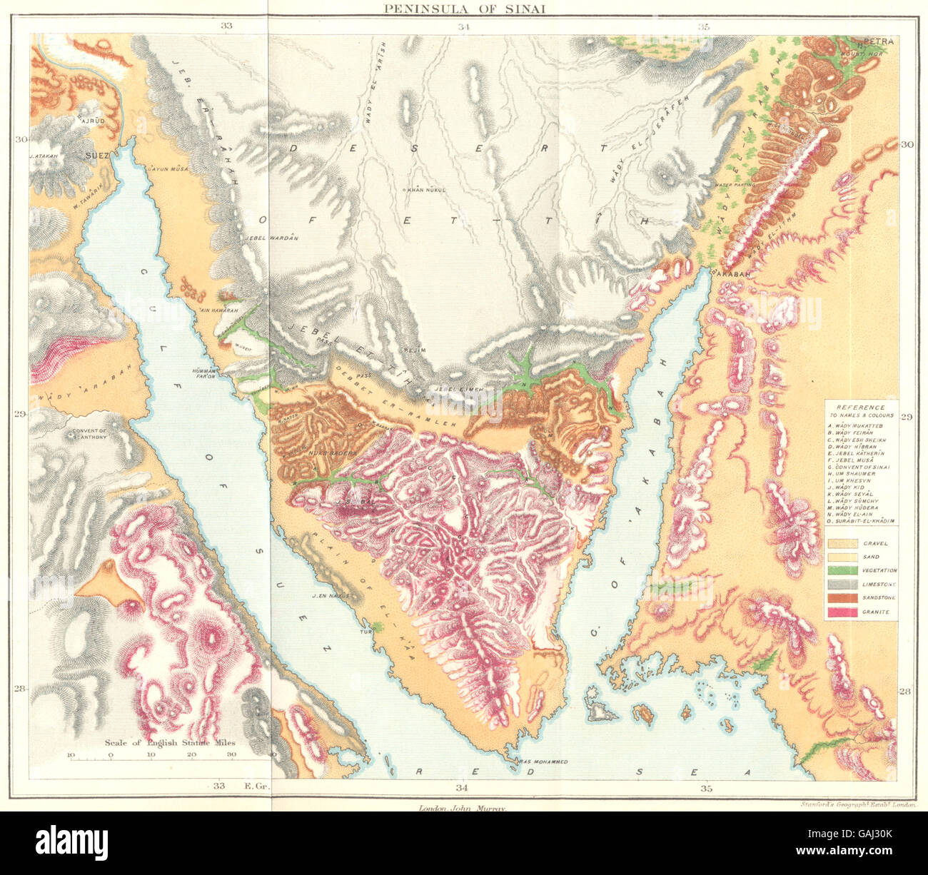 Map of sinai peninsula fotografías e imágenes de alta resolución - Alamy