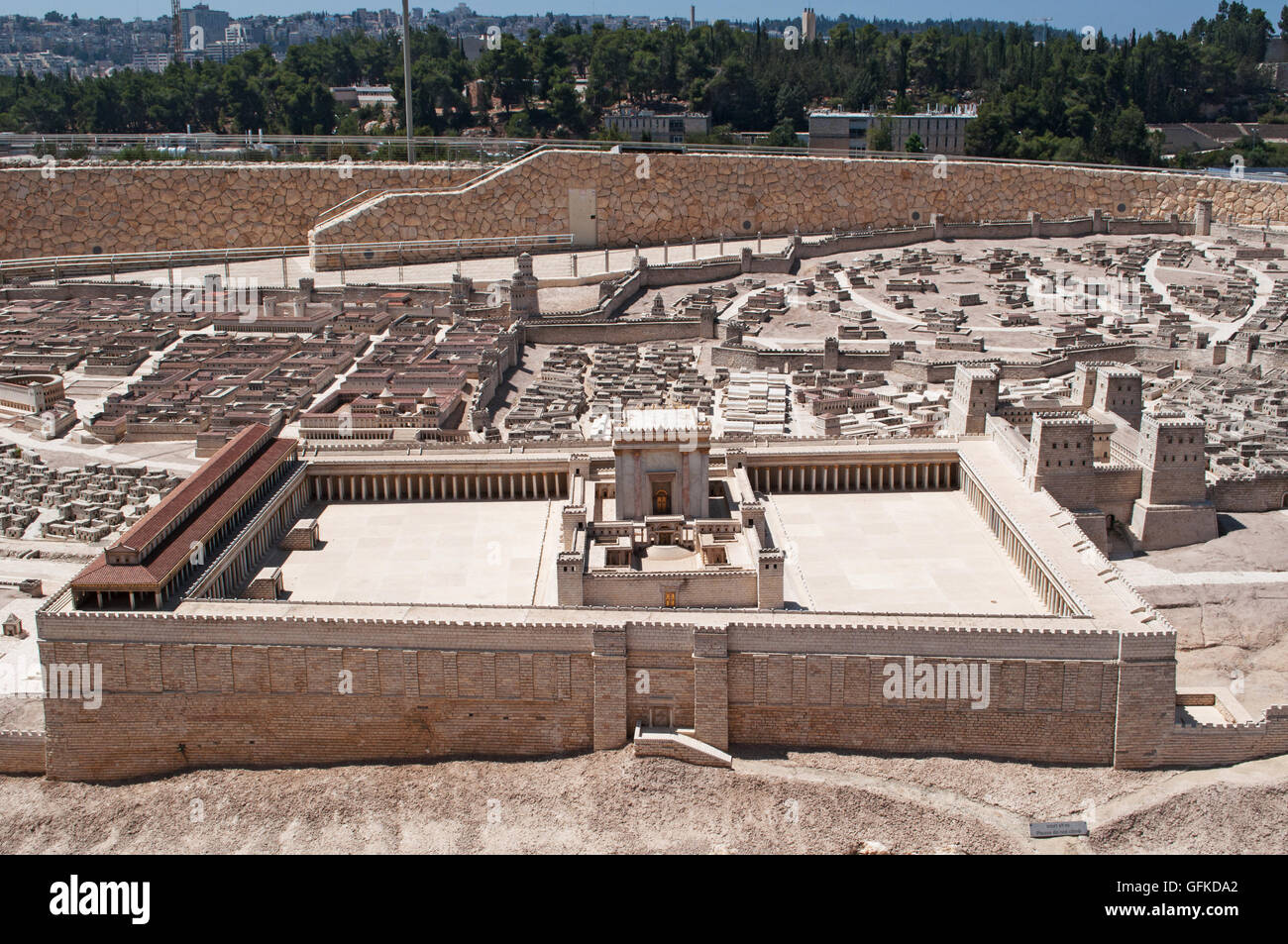 Jerusalén Israel Museo Modelo Del Segundo Templo Inaugurado En 1966