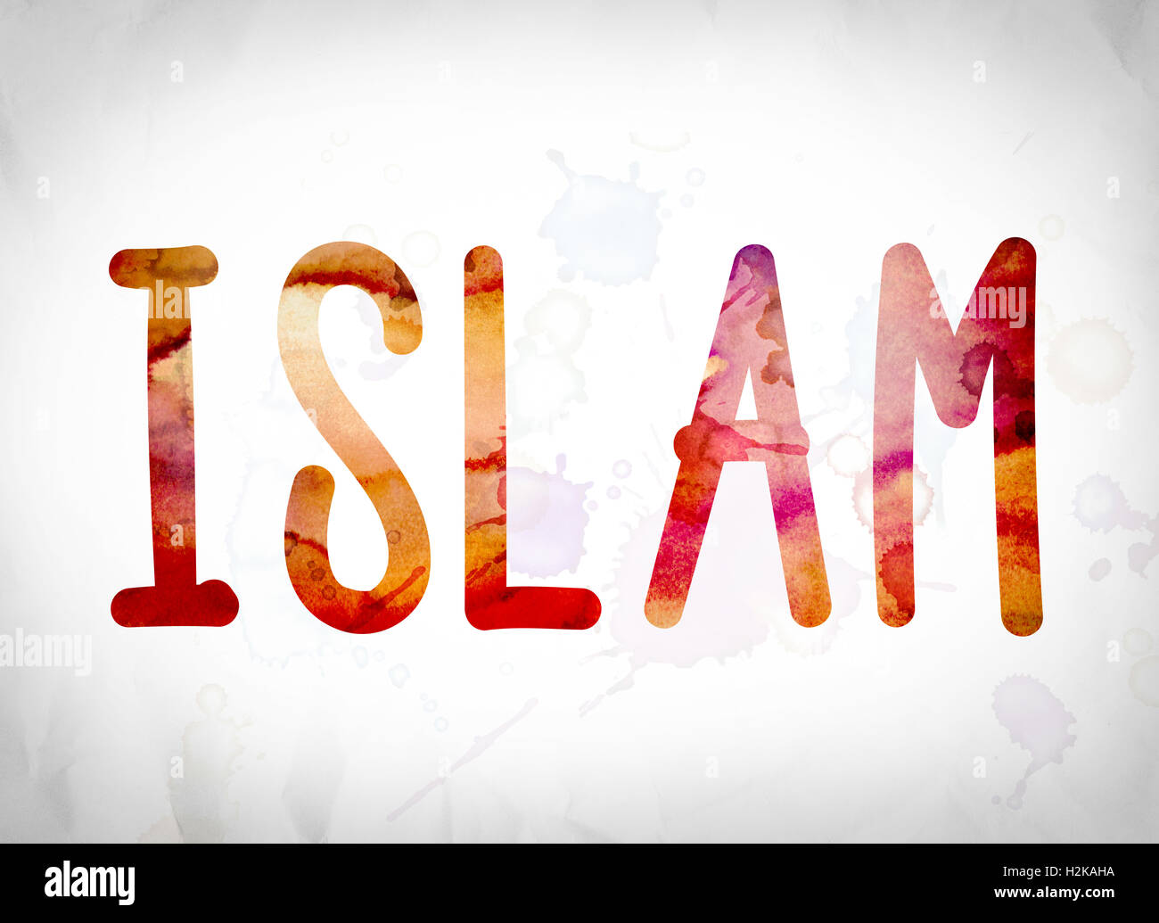 la-palabra-islam-escrito-en-lavados-de-acuarela-sobre-un-fondo-de