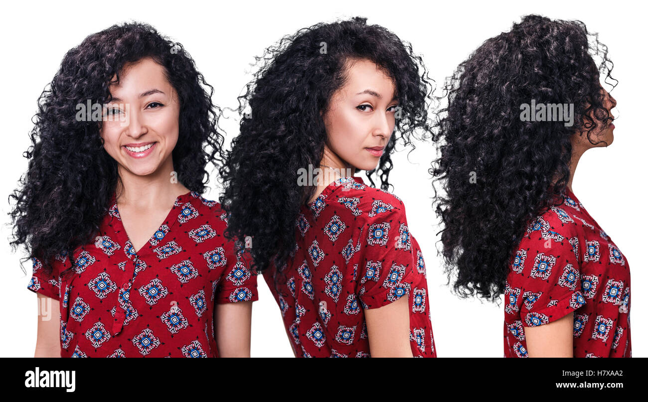 Rizos De Longitud Media Pelo Negro