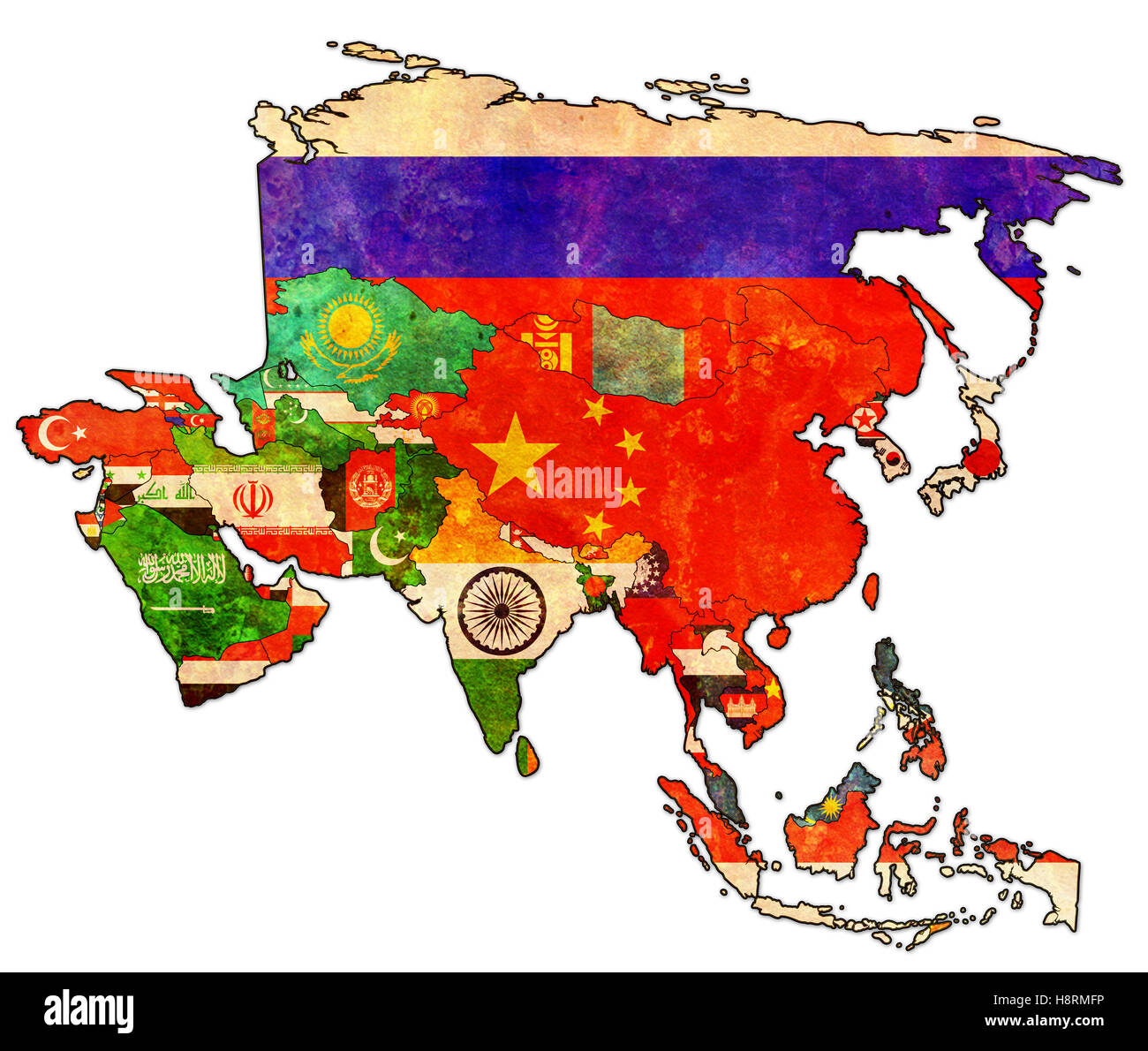 Banderas De Asia Con Nombres