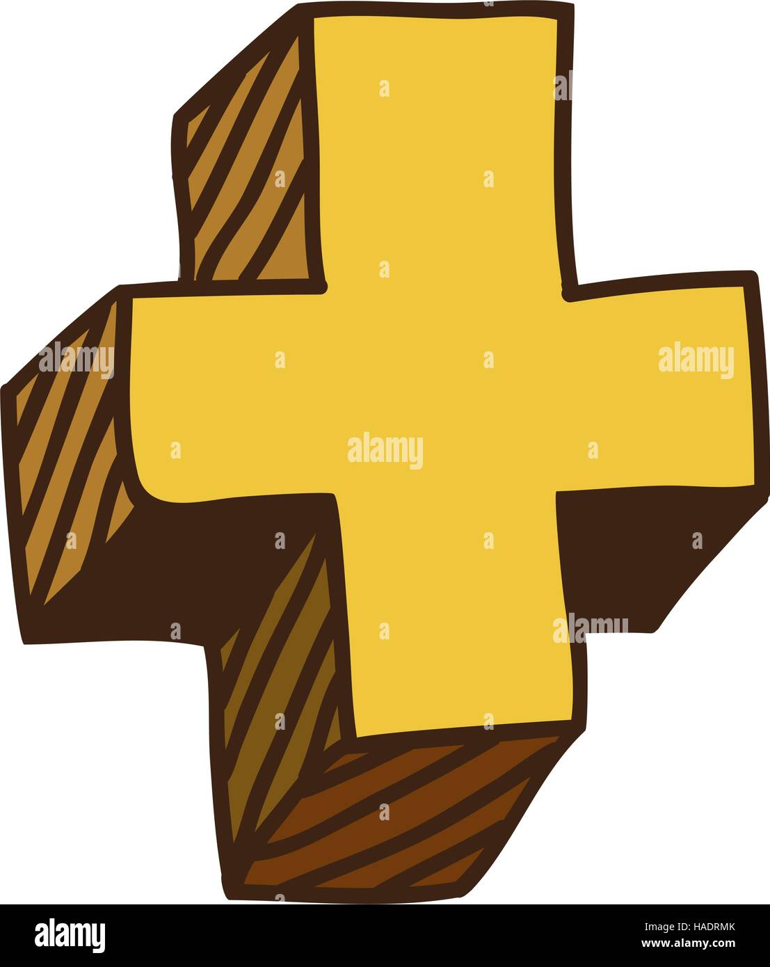 Signo de suma en operaciones matemáticas ilustración vectorial Imagen ...