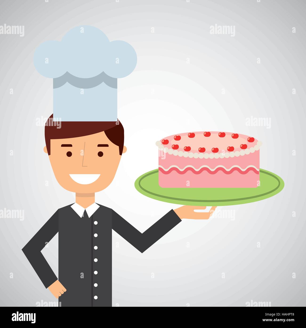 Chef De Repostería De Dibujos Animados