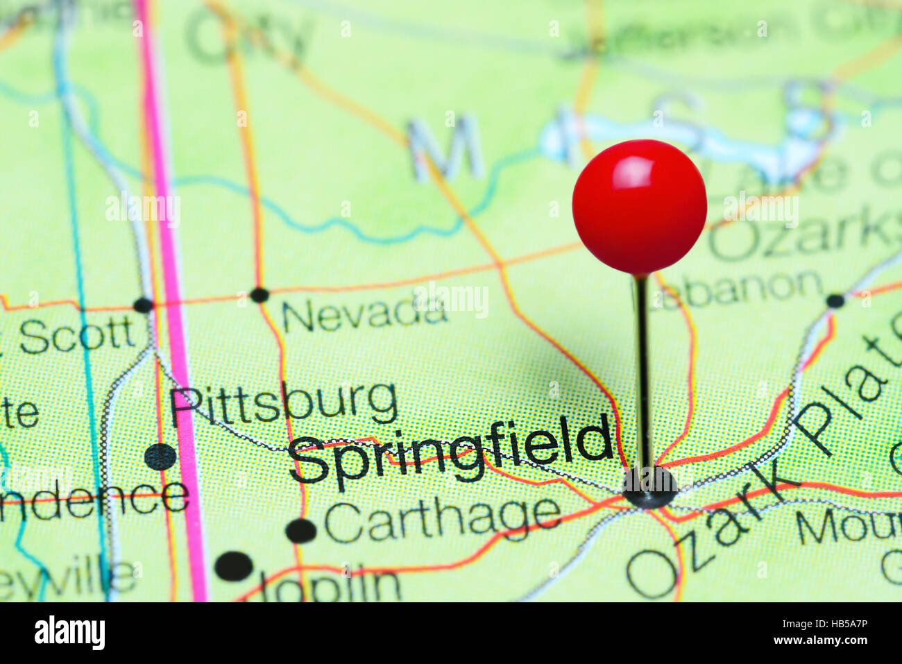 Mapa De Los Parques De Springfield, Missouri