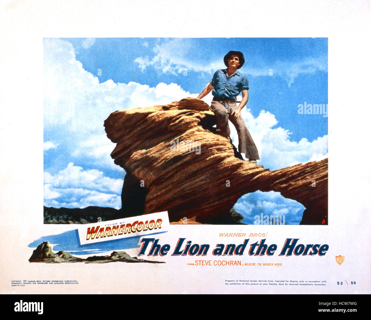 El león y el caballo, Steve Cochran, 1952 Fotografía de stock - Alamy