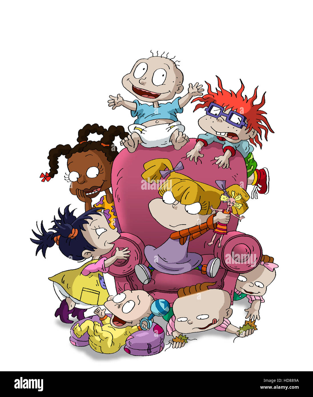 Rugrats De Derecha A Izquierda Desde Arriba Tommy Pickles Chuckie Finster Angelica