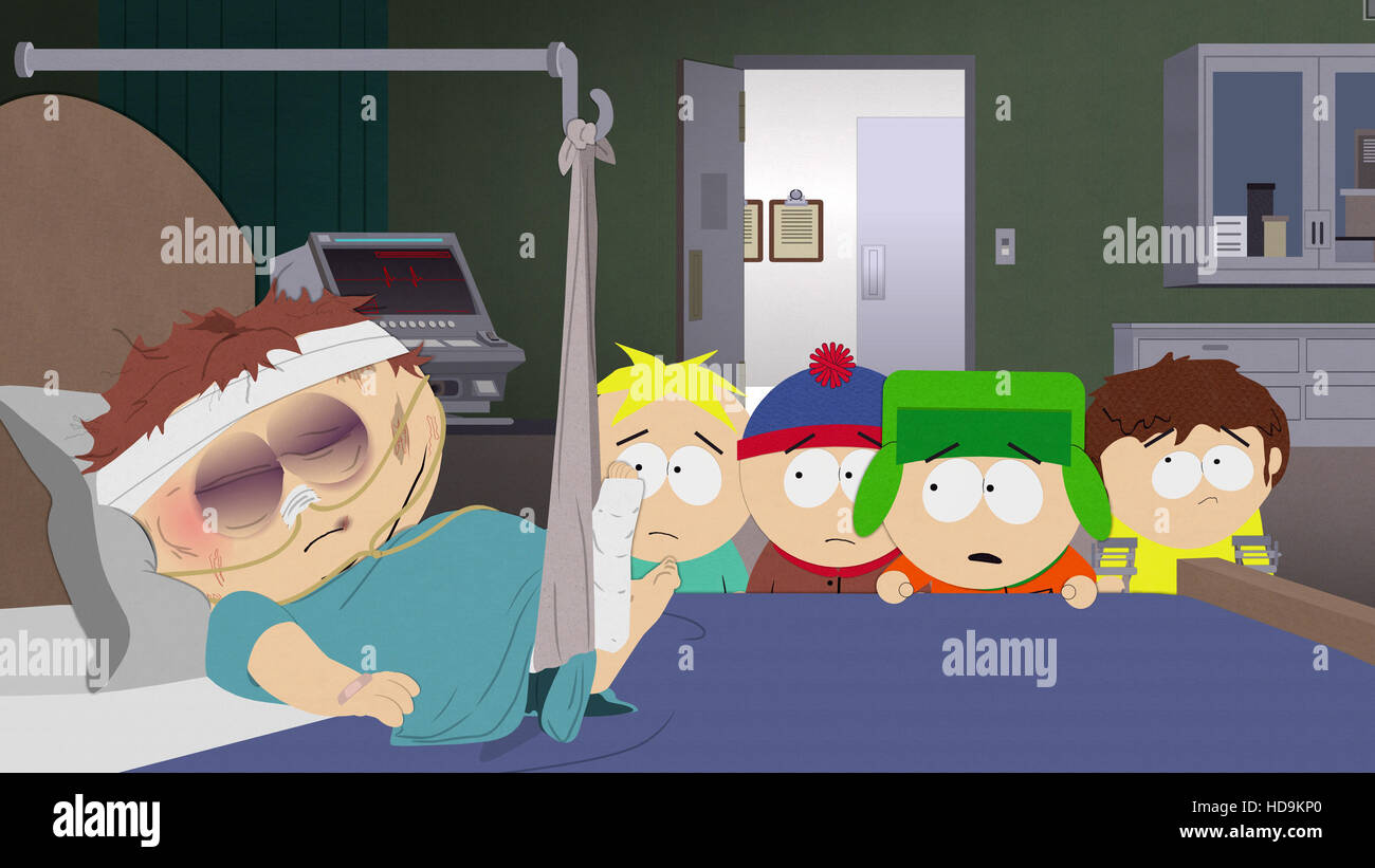 South Park Desde La Izquierda Eric Cartman Leopold Butters Stotch