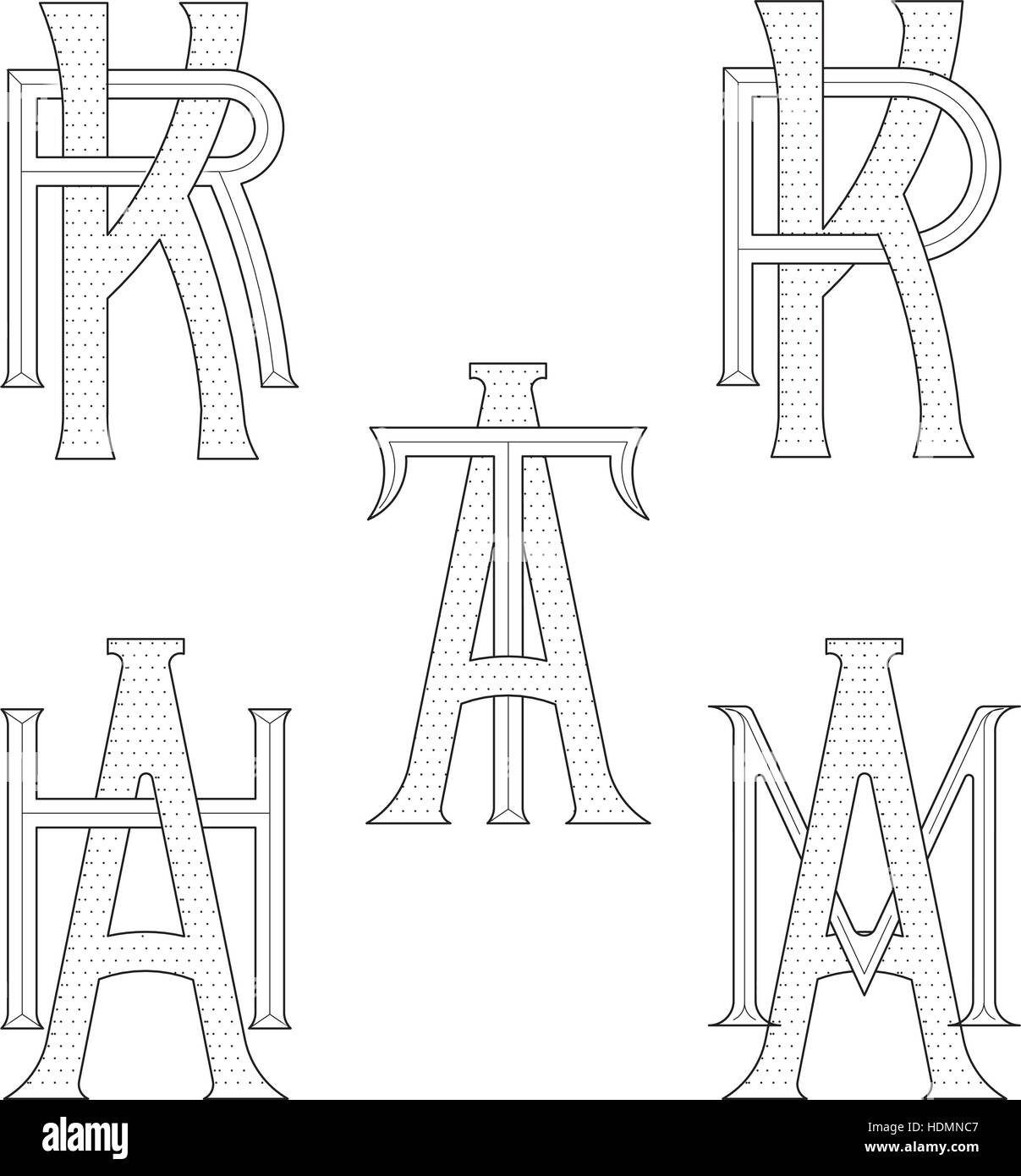 Tipos De Fuentes De Monogramas
