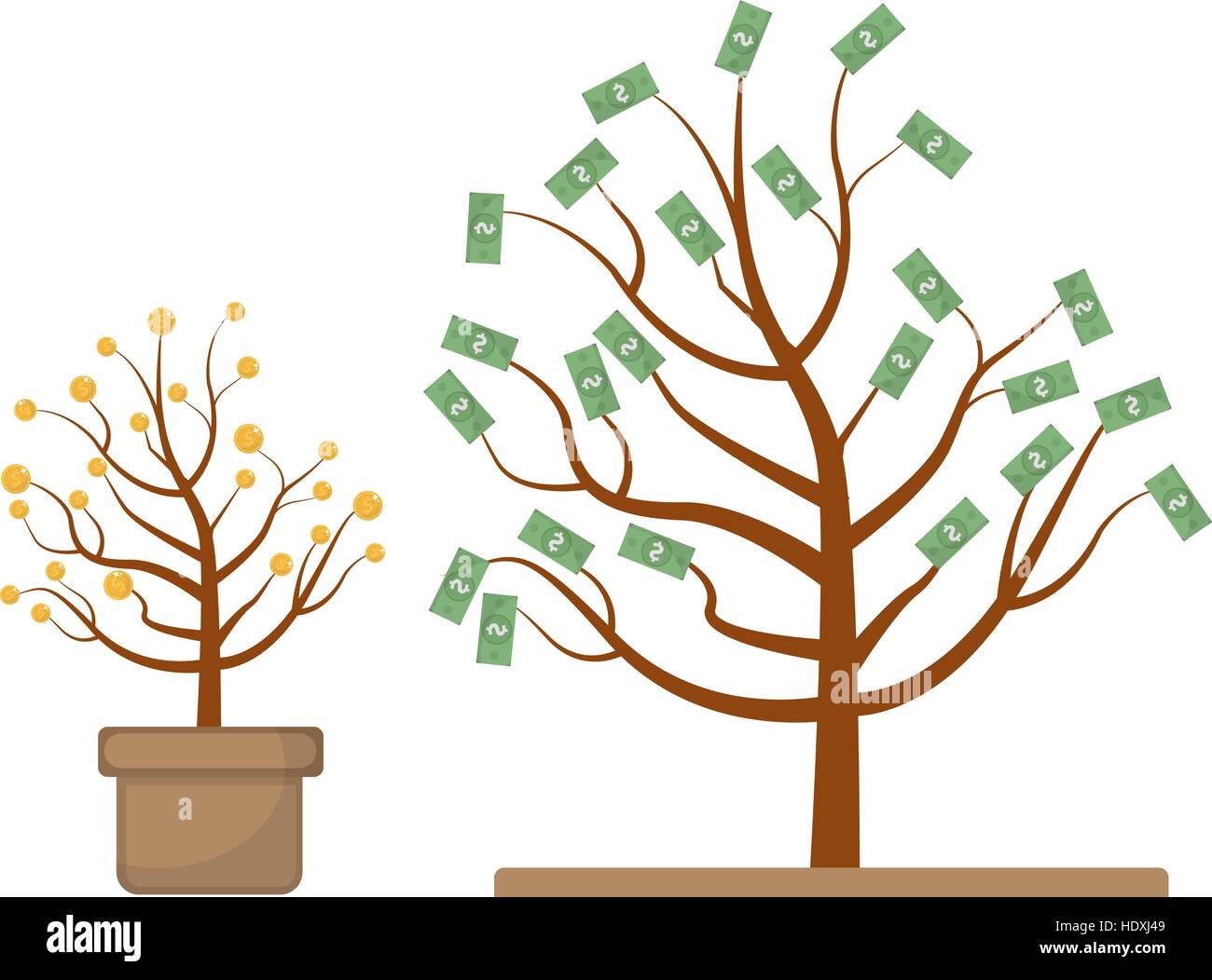 rbol Con Dinero Monedas En Euros Y D lares La Evoluci n El rbol-con-dinero-monedas-en-euros-y-d-lares-la-evoluci-n-el