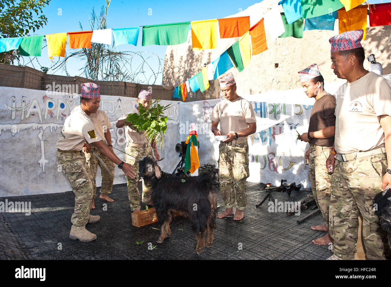 Los Soldados Nepaleses De B Company 2 Royal Gurkha Rifles Regimiento