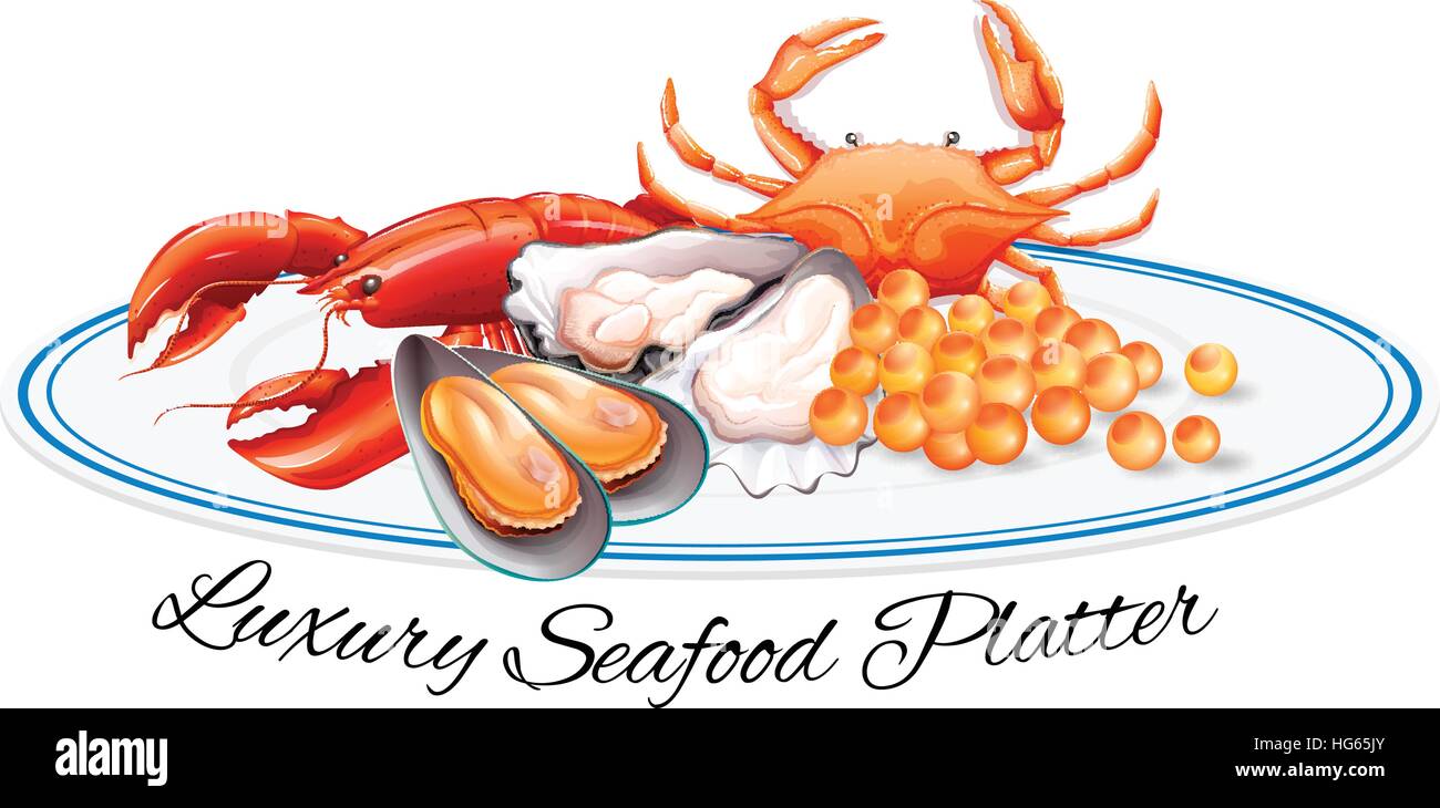 Vector De Mariscos Mariscos Dibujos Animados De Mariscos