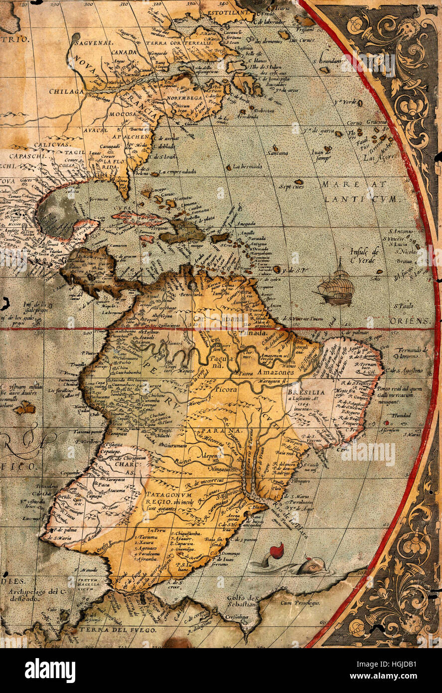 Mapa de américas antiguas fotografías e imágenes de alta resolución - Alamy