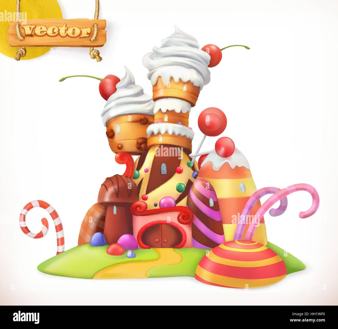 Pagina Para Colorear Del Castillo De Candyland