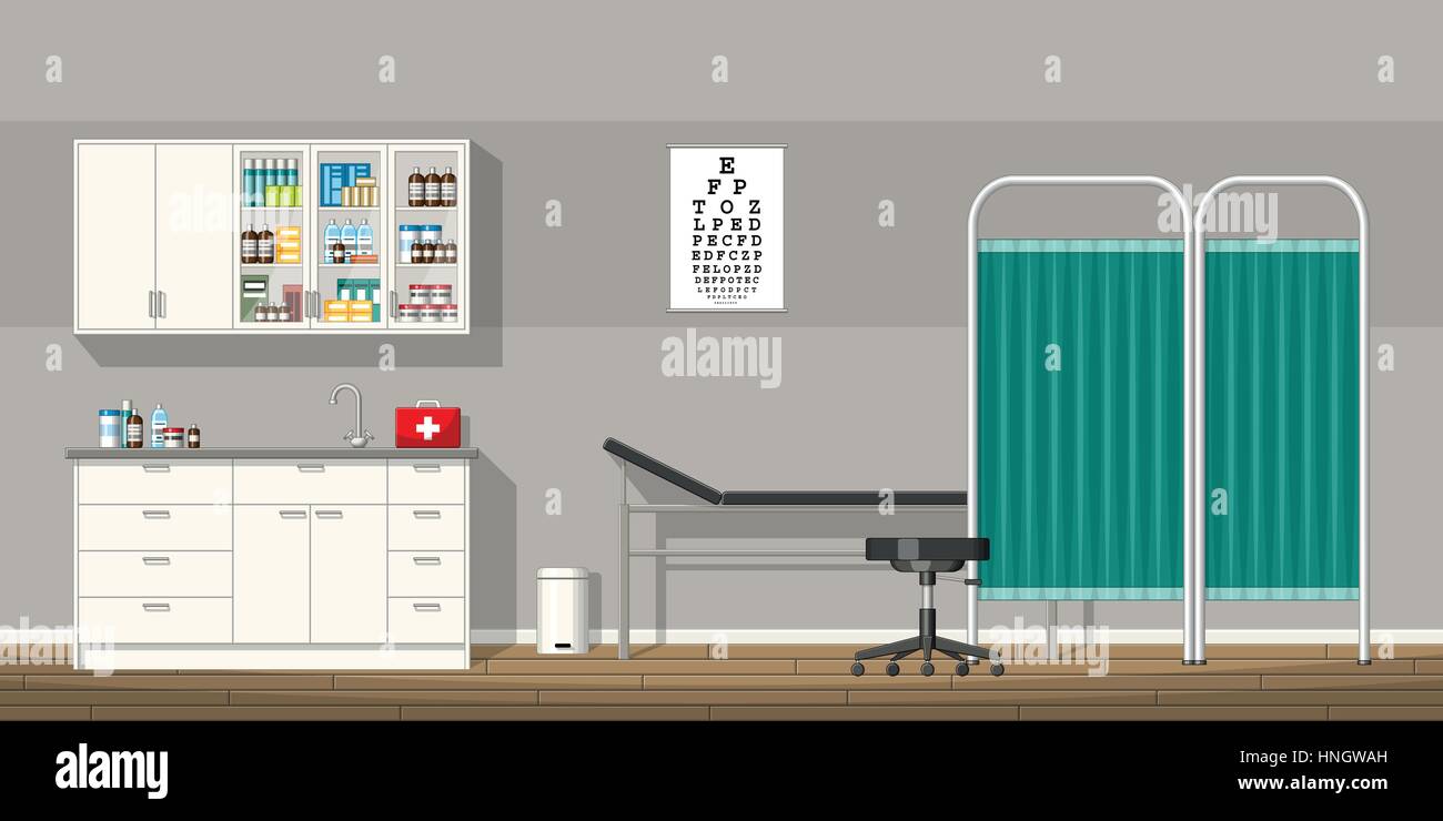 Ilustración De Un Consultorio Médico Imagen Vector De Stock Alamy