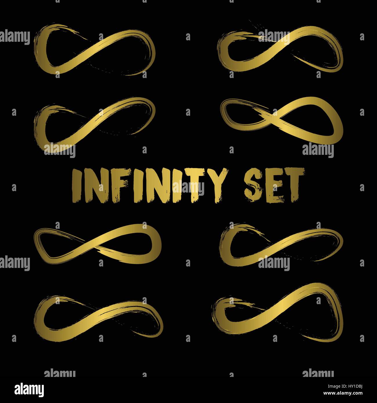 Vector De Simbolo Infinito Para Pintar Imágenes Vectoriales De Stock