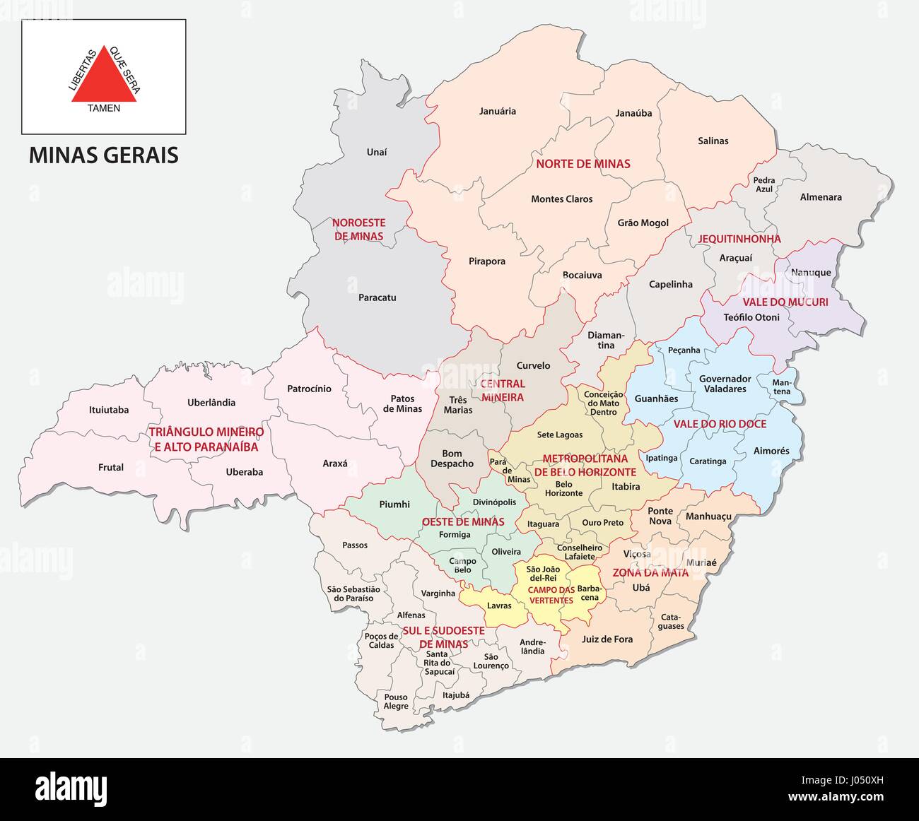 Mapa Politico Minas Gerais - FDPLEARN