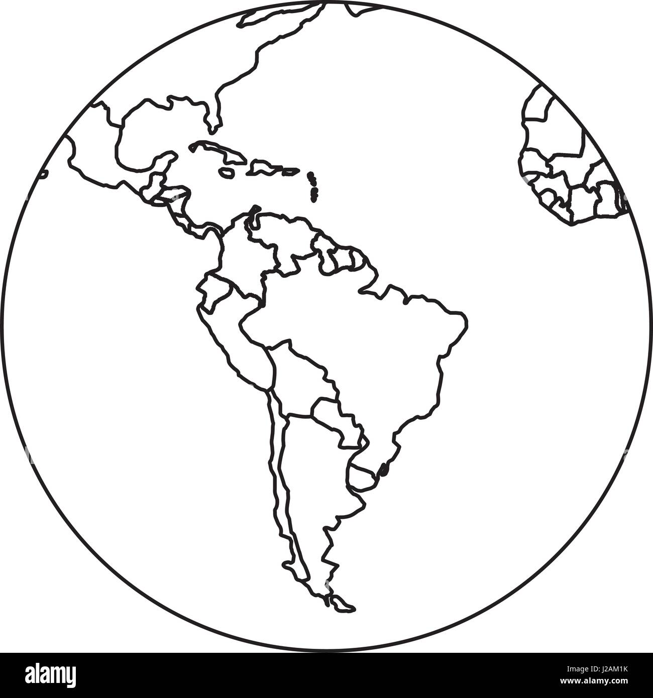 Mapa Del Planeta Tierra