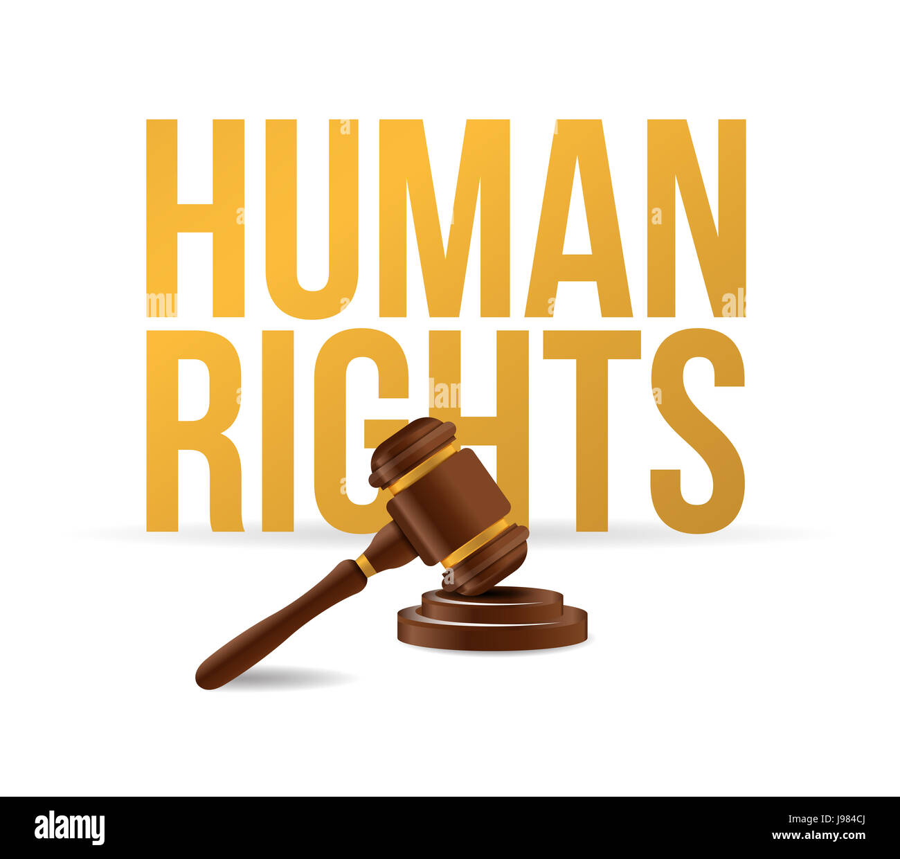 El Derecho De Los Derechos Humanos Hammer Ilustración Diseño Gráfico
