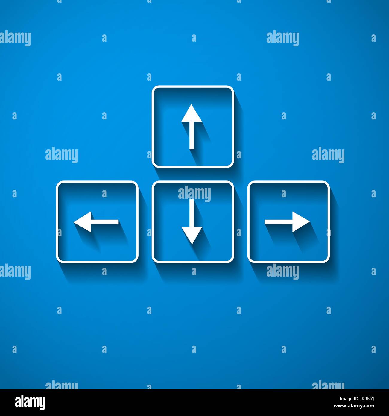 Teclado De Botones De Flechas Vectoriales En Clave De Fondo Imagen