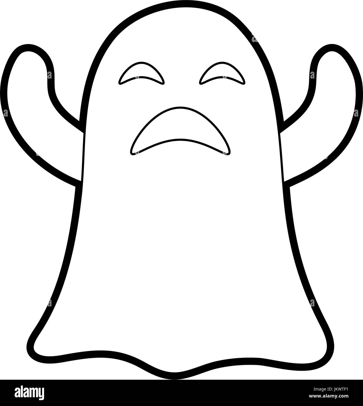 Icono De Dibujos Animados Imagen Fantasma Imagen Vector De Stock Alamy