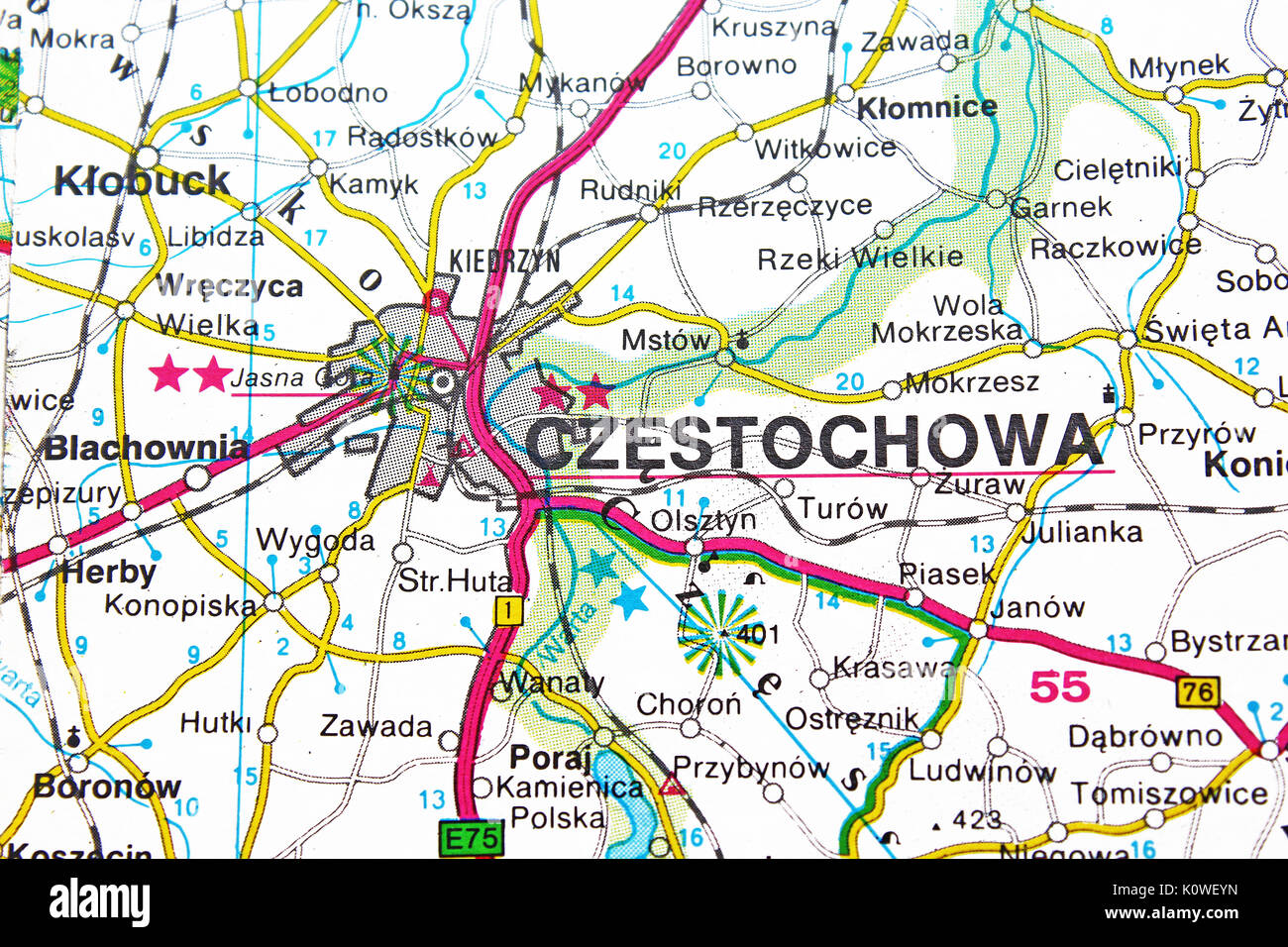 Olsztyn Mapa