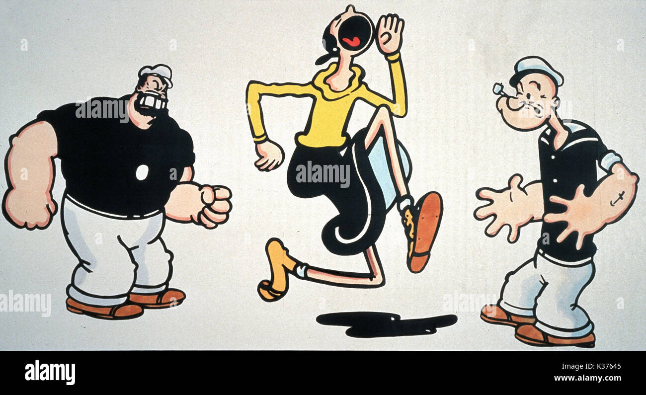 Bluto Y Popeye Olive Oyl Fotografía De Stock Alamy