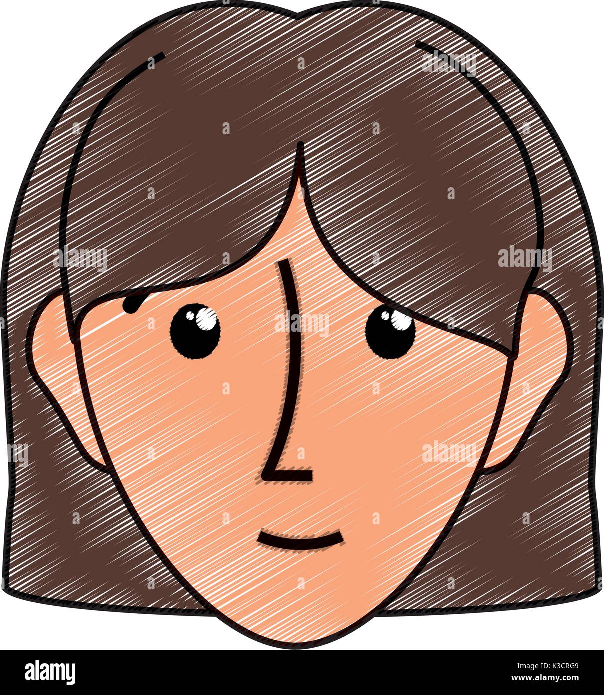Icono De Mujer De Dibujos Animados Imagen Vector De Stock Alamy